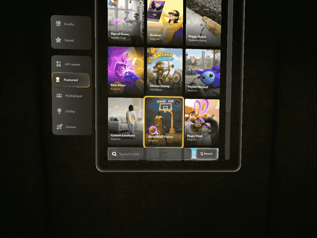 Lens Explorer – Spectacles Support