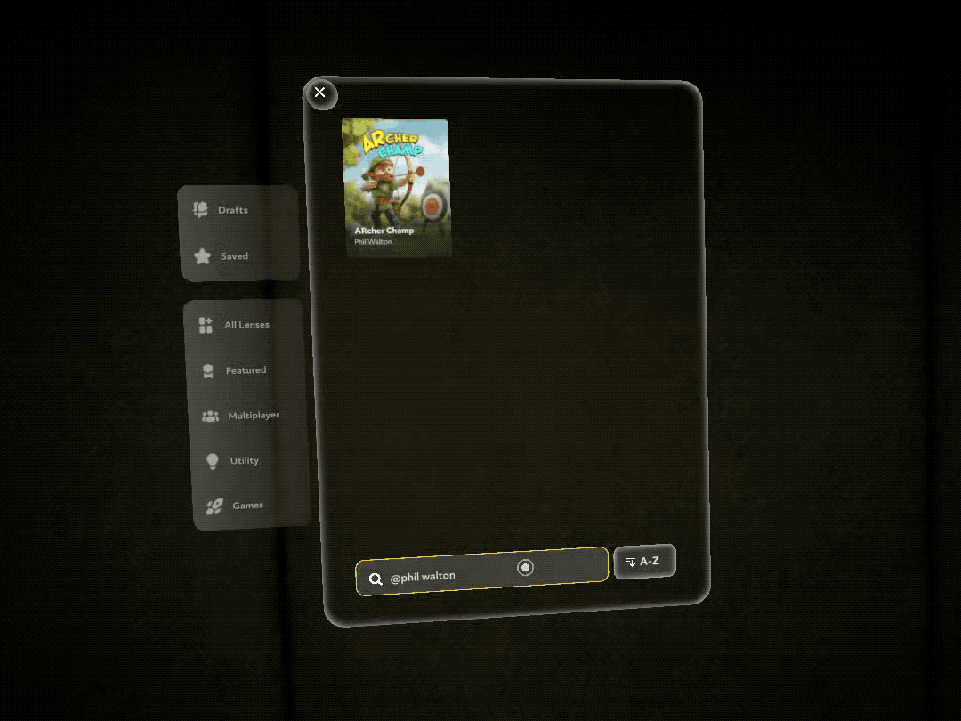 Lens Explorer – Spectacles Support