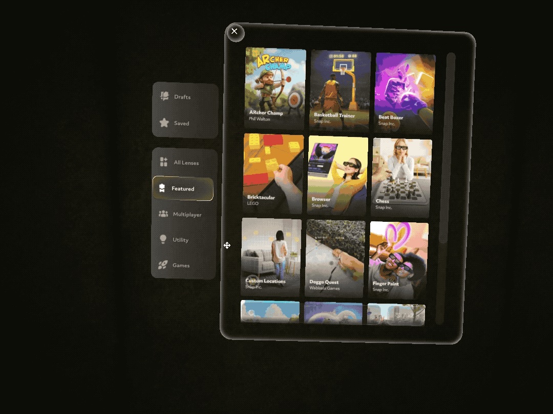 Lens Explorer – Spectacles Support