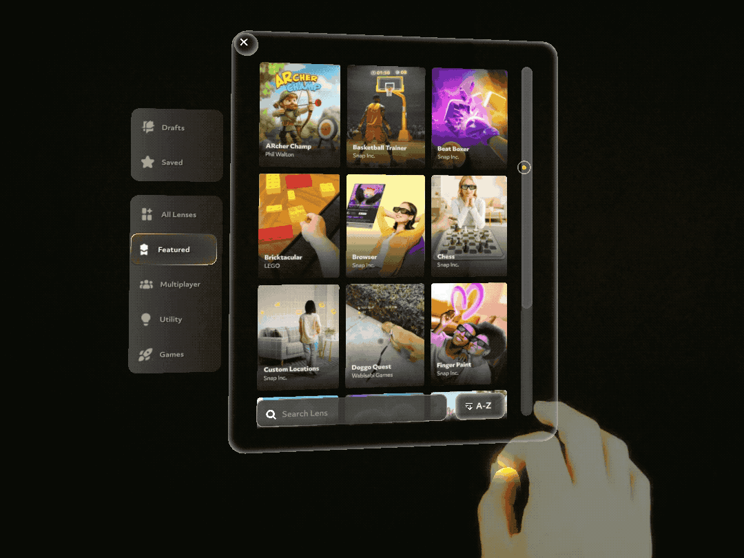 Lens Explorer – Spectacles Support