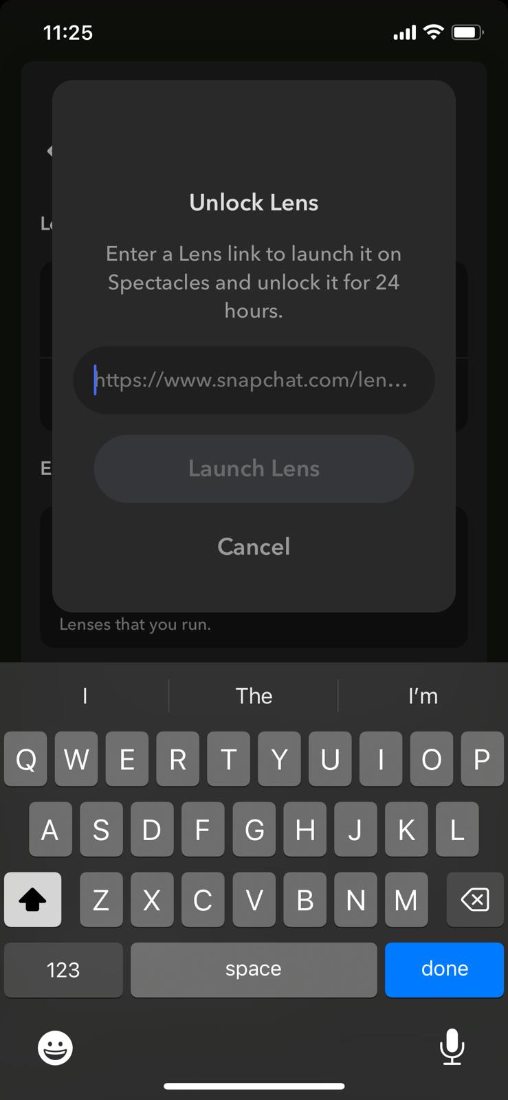 Lens Unlock – Spectacles Support